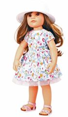Gotz Hannah Summertime – 19.5″ All Vinyl Poseable Brunette Doll with ...