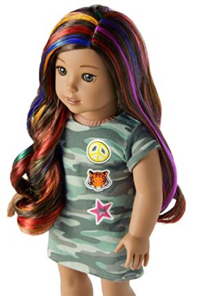 American Girl Truly Me 18-Inch Doll 120 with Hazel Eyes, Wavy Dark ...